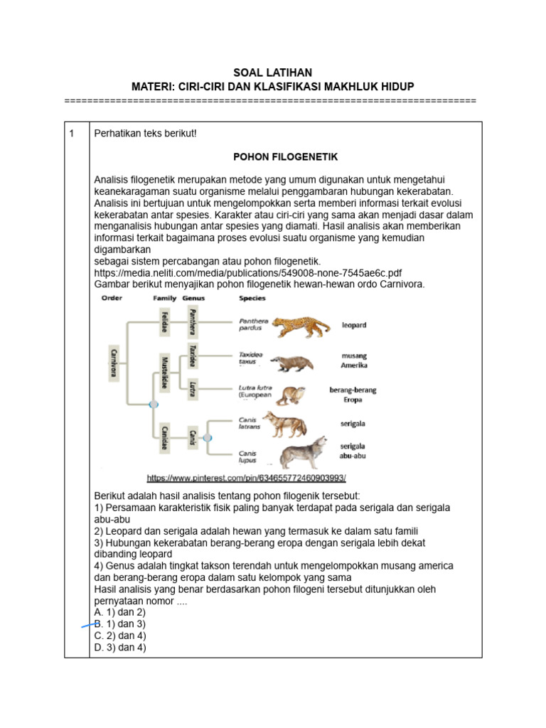 CMLT 25 Dan 27 Ciri Dan Klasifikasi Makhluk Hidup | PDF