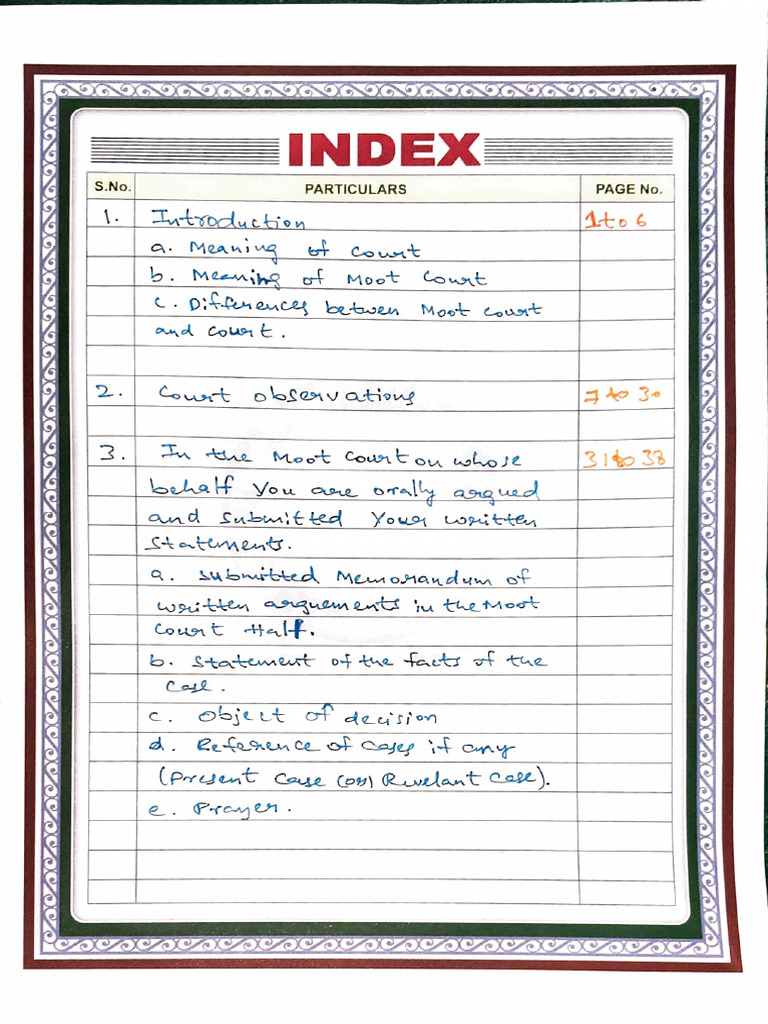 Moot Court Record | PDF