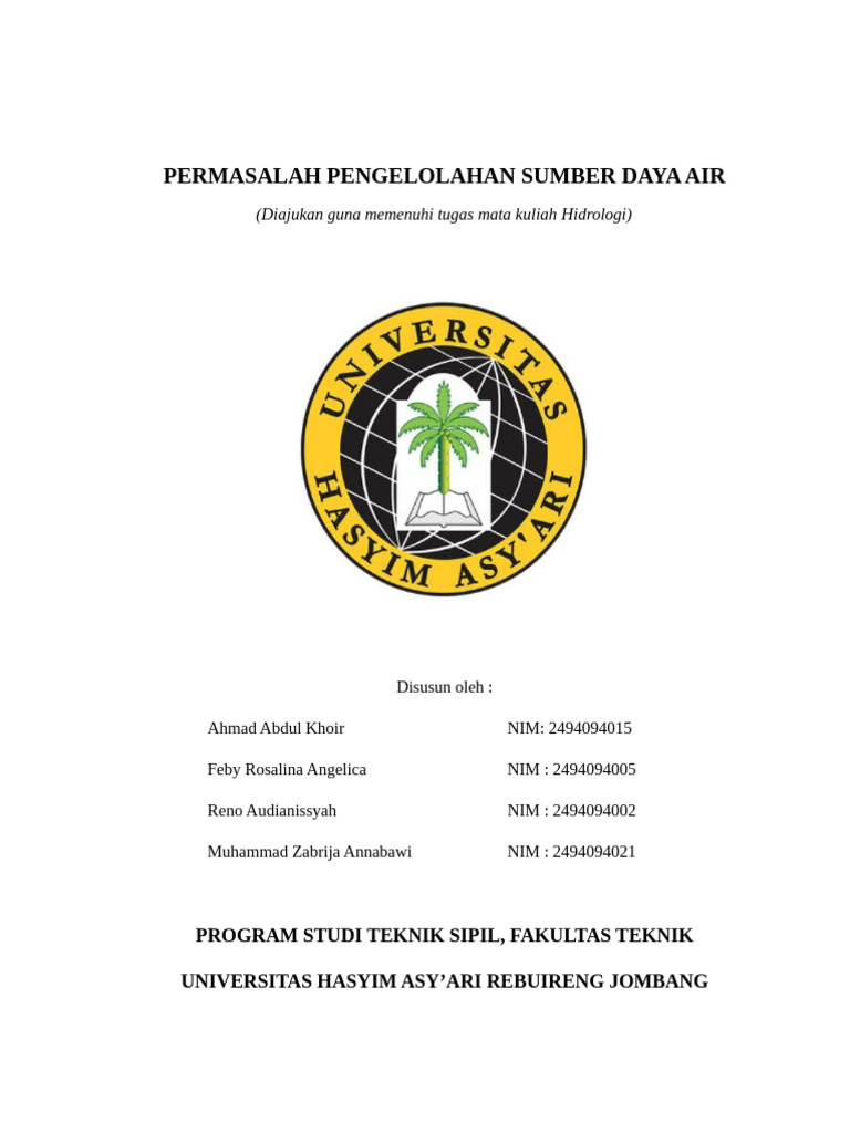 Permasalah Pengelolahan Sumber Daya Air | PDF