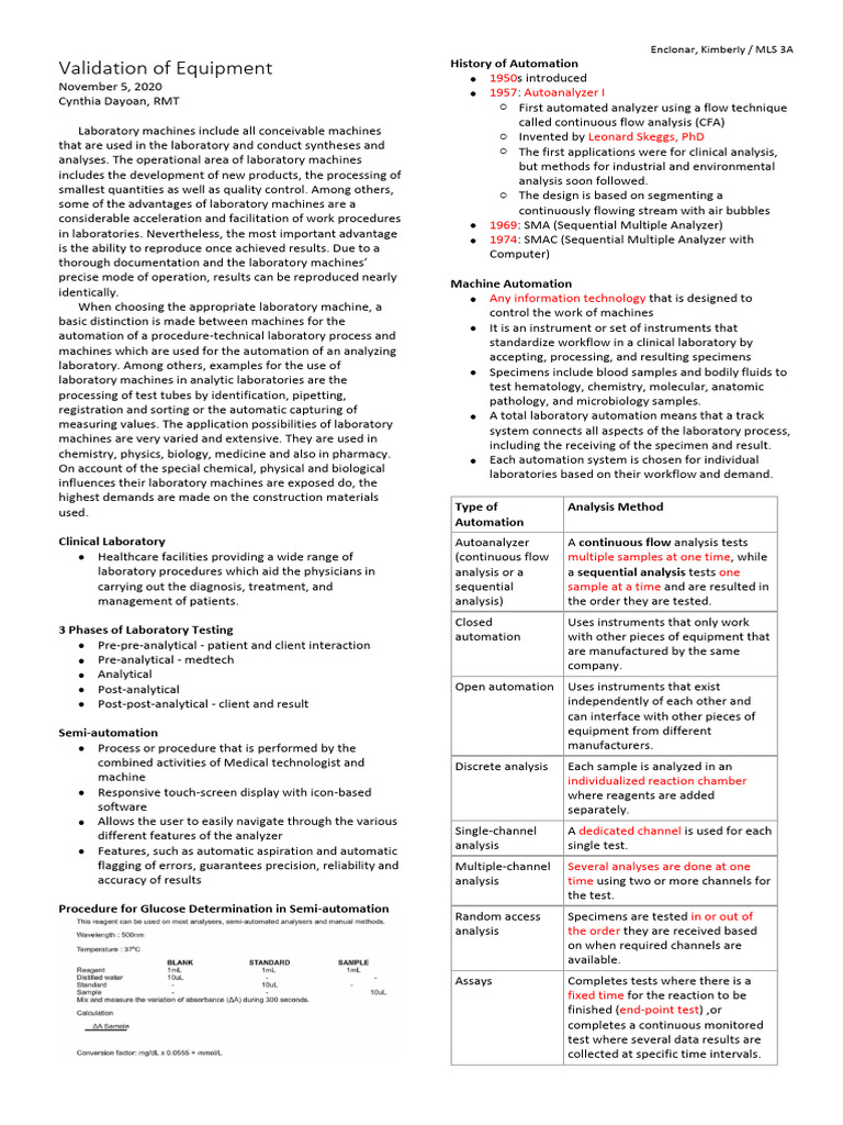 Types of Automation in Clinical Labs | PDF