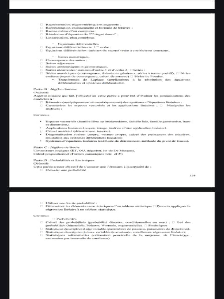 Structure Epreuve Math Bts | PDF