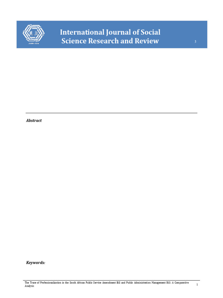 International Journal of Social Science Research and Review | PDF ...