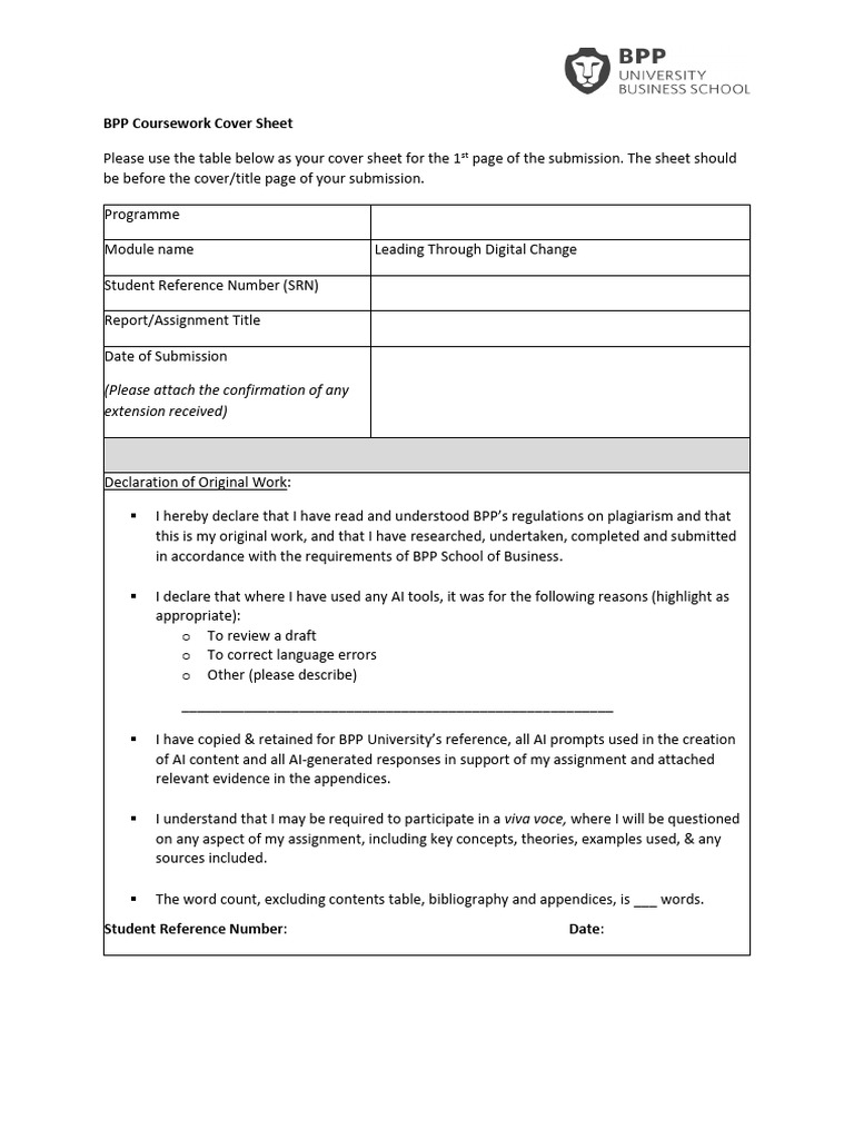 Leading Through Digital Change Summative Brief CW1 | PDF | Leadership | Knowledge