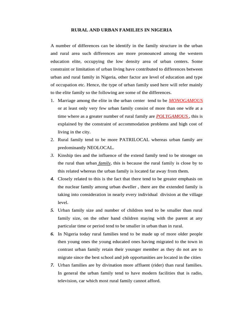 Common Marriage Types in Rural Nigeria | PDF | Marriage | Family