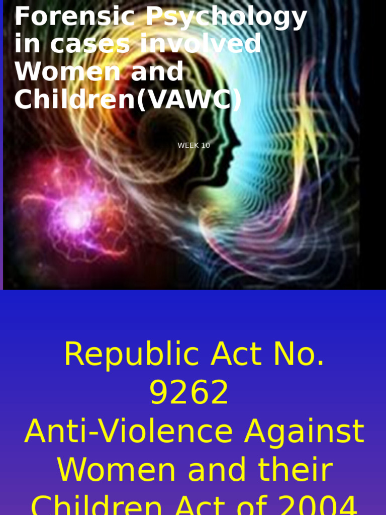 Ra9262-VAWC Lecture (Autosaved) | PDF