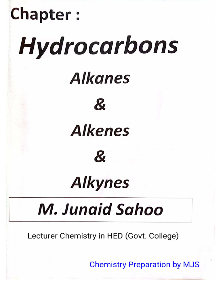 Aliphatic Hydrocarbons by MJS | PDF