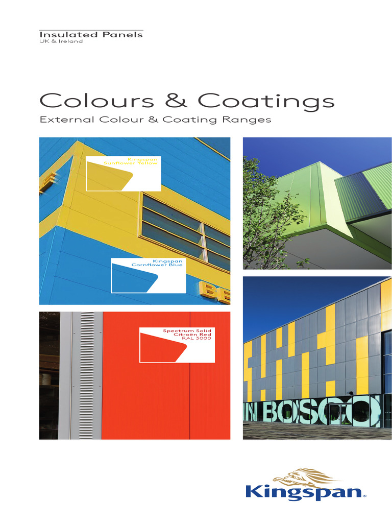 Kingspan Colours and Coatings Brochure en GB Ie | PDF | Metals | Coating