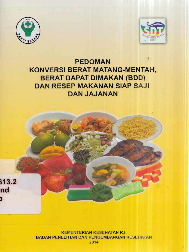 Pedoman Konversi Berat Matang-Mentah, Berat Dapat Dimakan Dan Resep ...