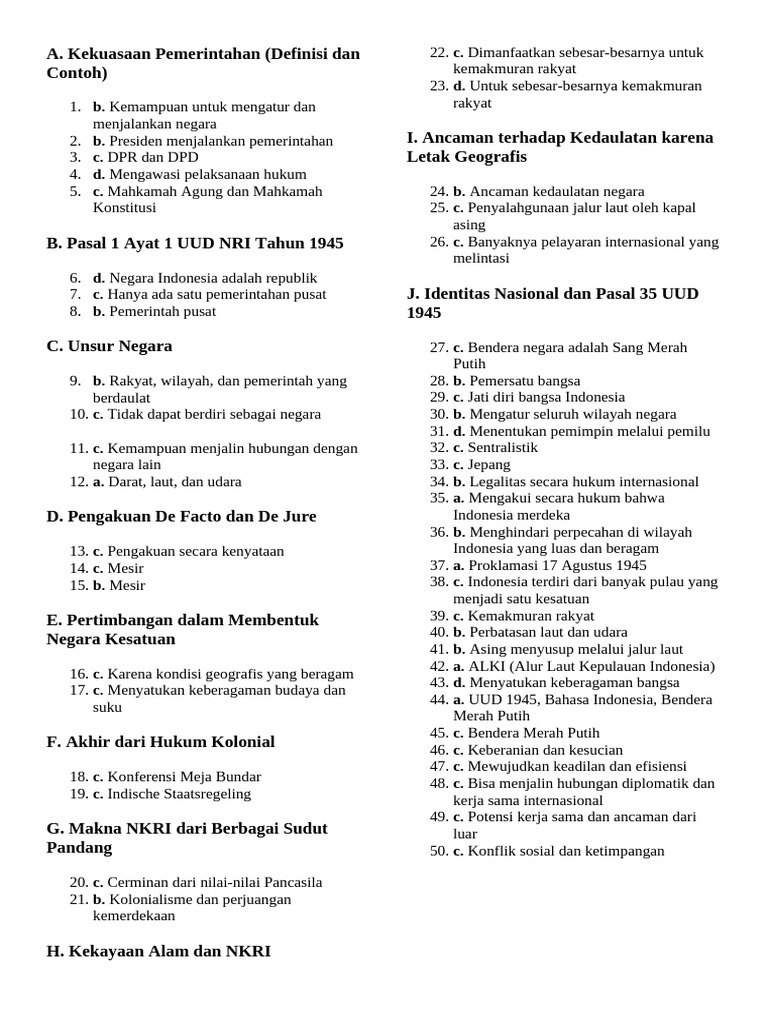 Answer Key PKN Kelas 8 Jeff SDH | PDF