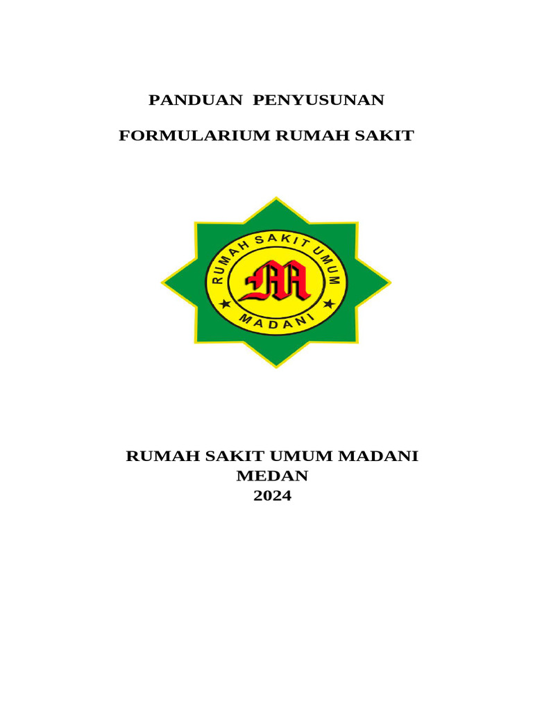 Panduan Penyusunan Formularium RS 2024 | PDF