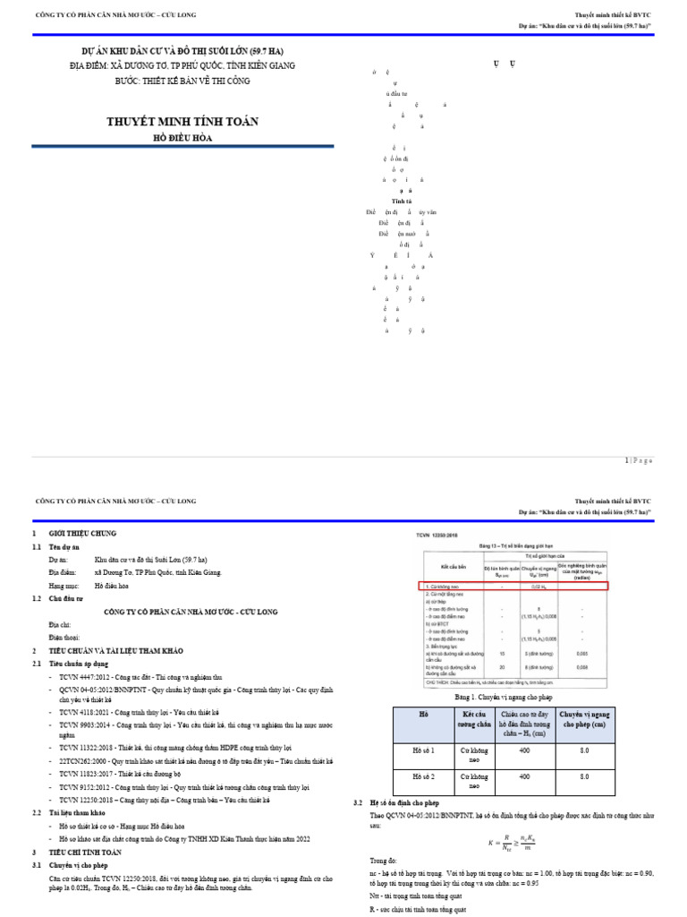 TMTT HỒ ĐIỀU HÒA | PDF