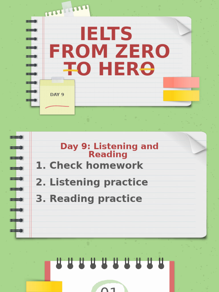IELTS Day 9: Listening & Reading Tips | PDF | Genius | Cognition
