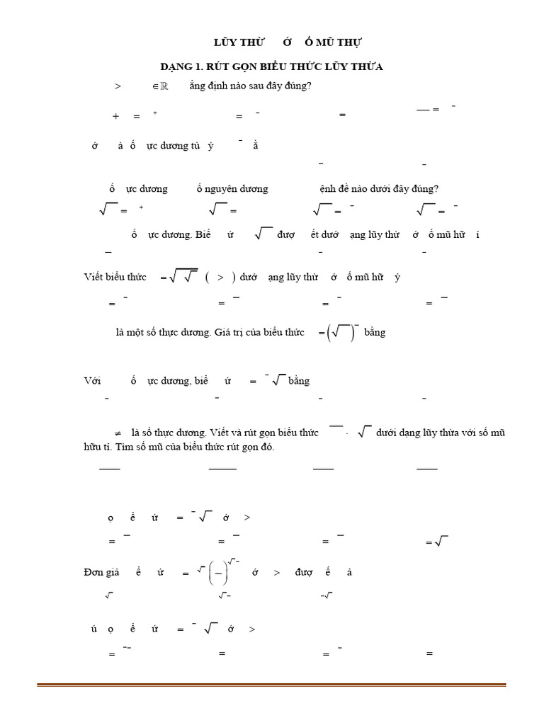 Toan-11 C6 B18.2 Luy-Thua TN de | PDF