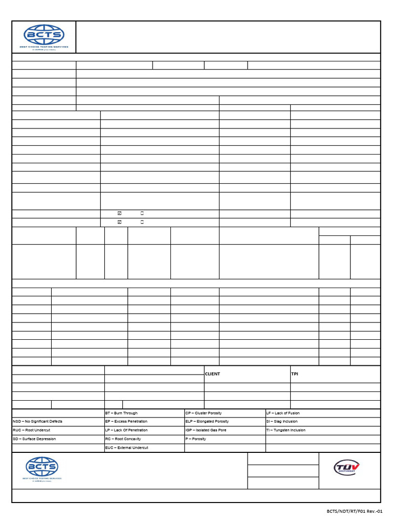 Best Choice Testing Services: Radiographic Technique Cum Review Form ...