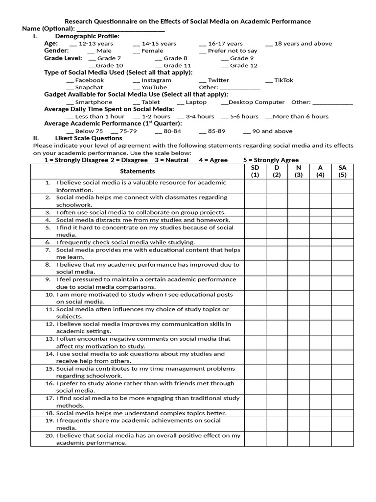Social Media's Impact on Academic Success | PDF | Social Media ...