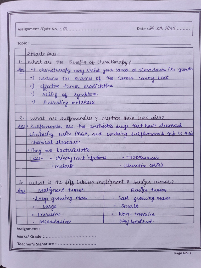 Pharmacology Assignment | PDF