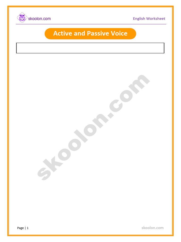 G7-English-Active-Passive-726 | PDF | Linguistics | Grammar
