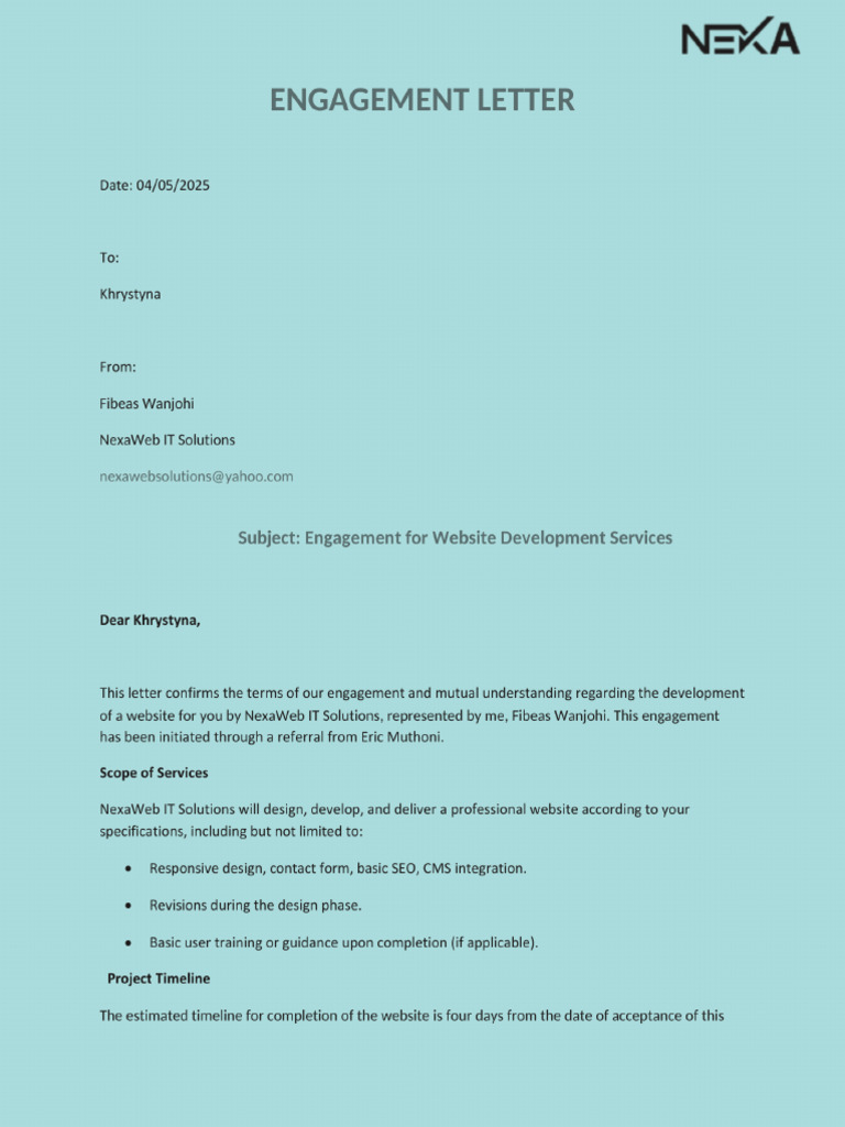 Solutions Letter | PDF