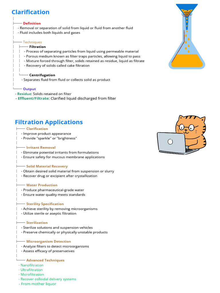 ملخص لجابتر Filtration | PDF | Filtration | Porosity