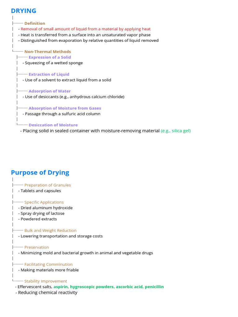 ملخص لجابتر DRYING | PDF | Humidity | Heat Transfer