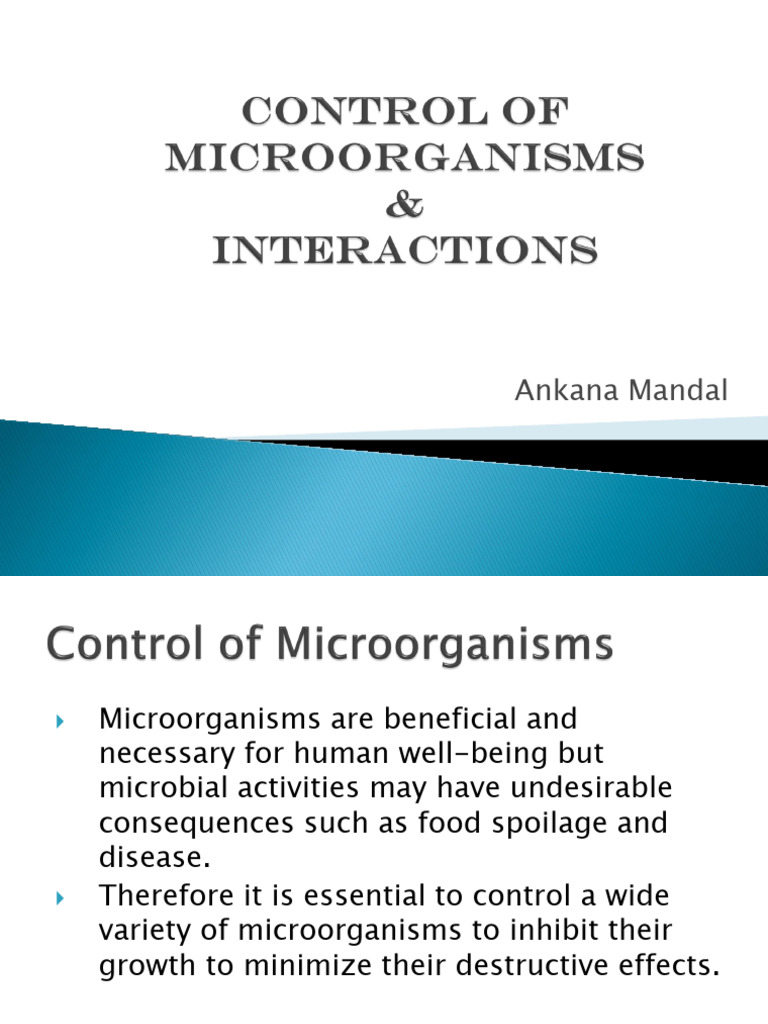 Microbial Control Methods Explained | PDF | Disinfectant ...