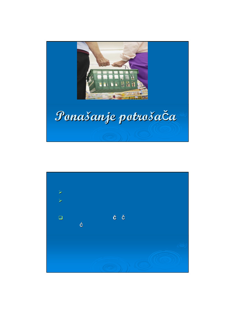 Ponasanje Potrosaca | PDF