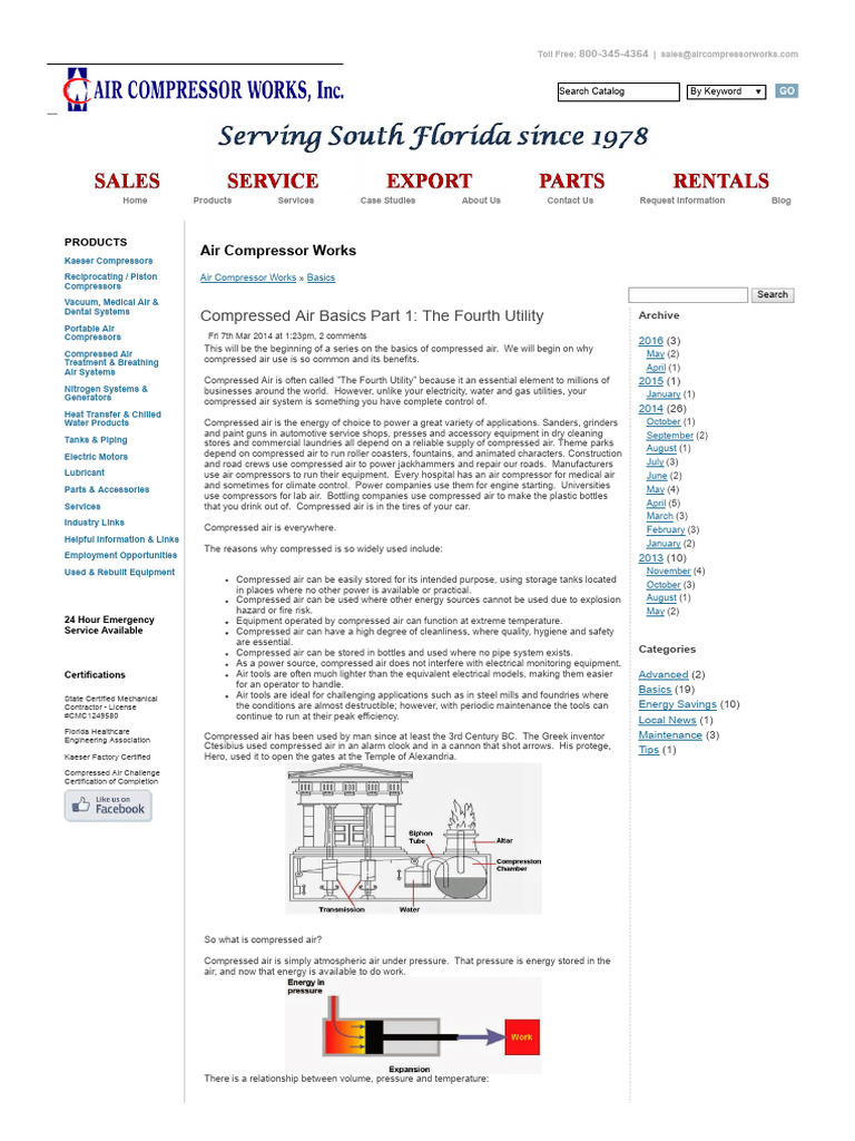 Compressed Air: The Fourth Utility | PDF | Mechanical Engineering ...