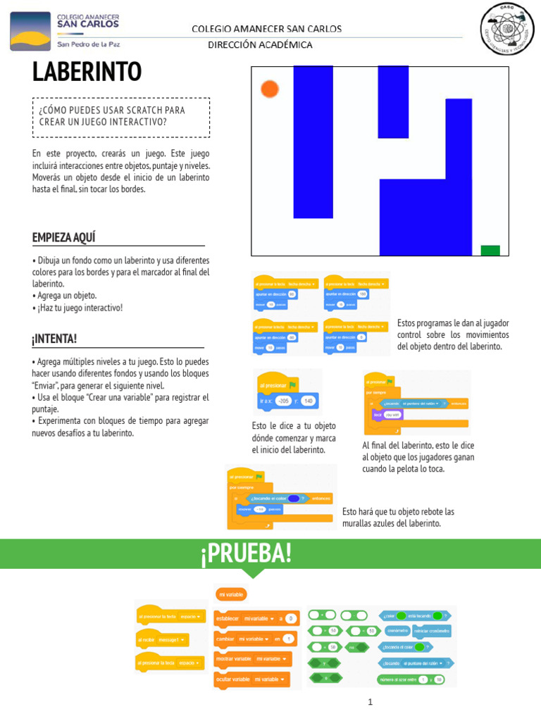 clase n°5 | PDF | Scratch (lenguaje de programación)