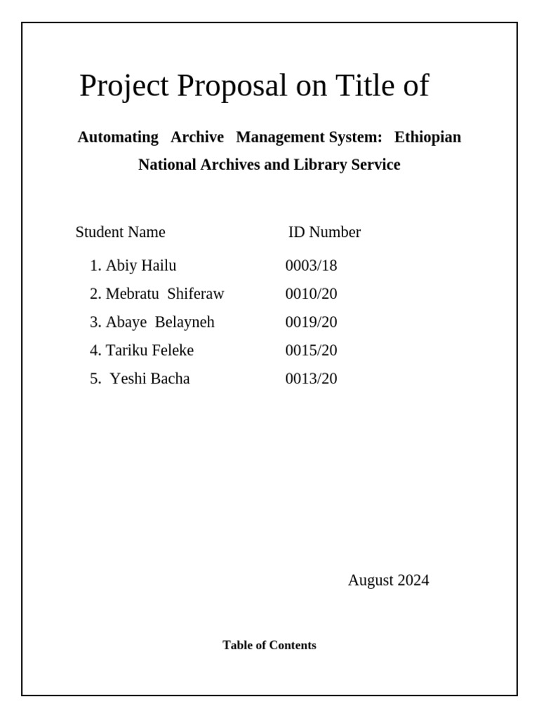 Automated Project Proposal | PDF | Archive