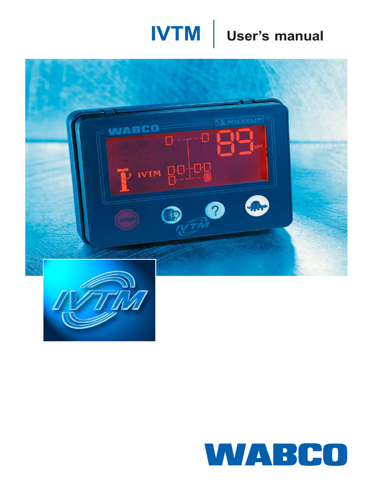 IVTM Display, Инструкции по эксплуатации (en) | PDF | Tire | Manufactured Goods