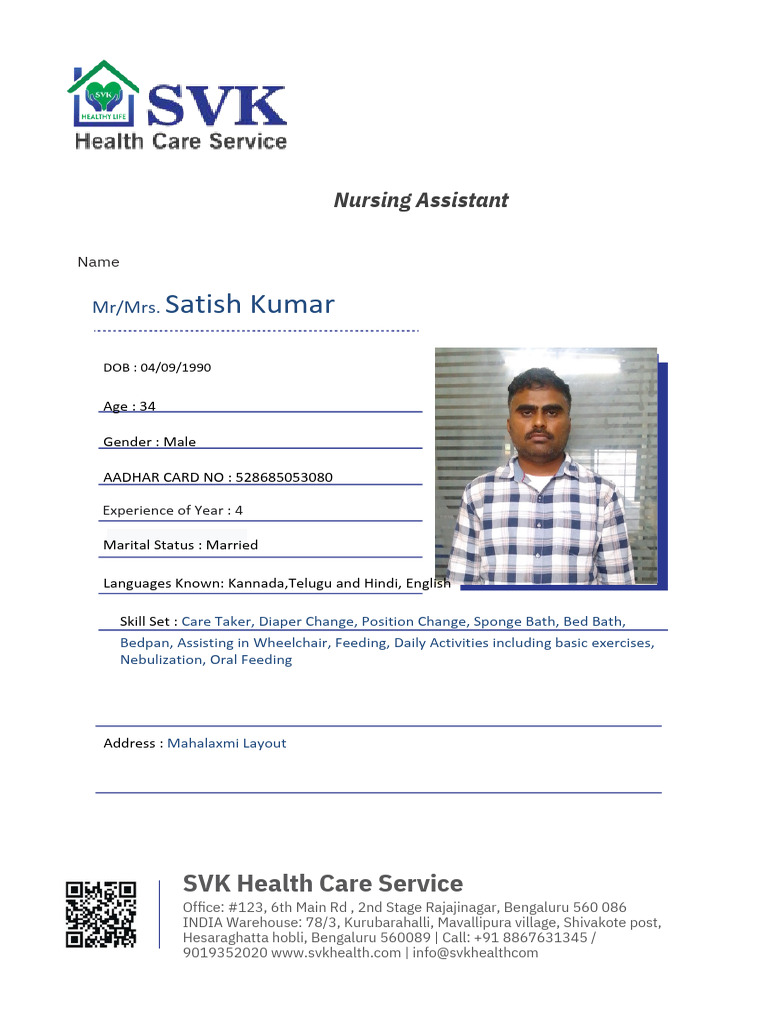 Satish Profile | PDF