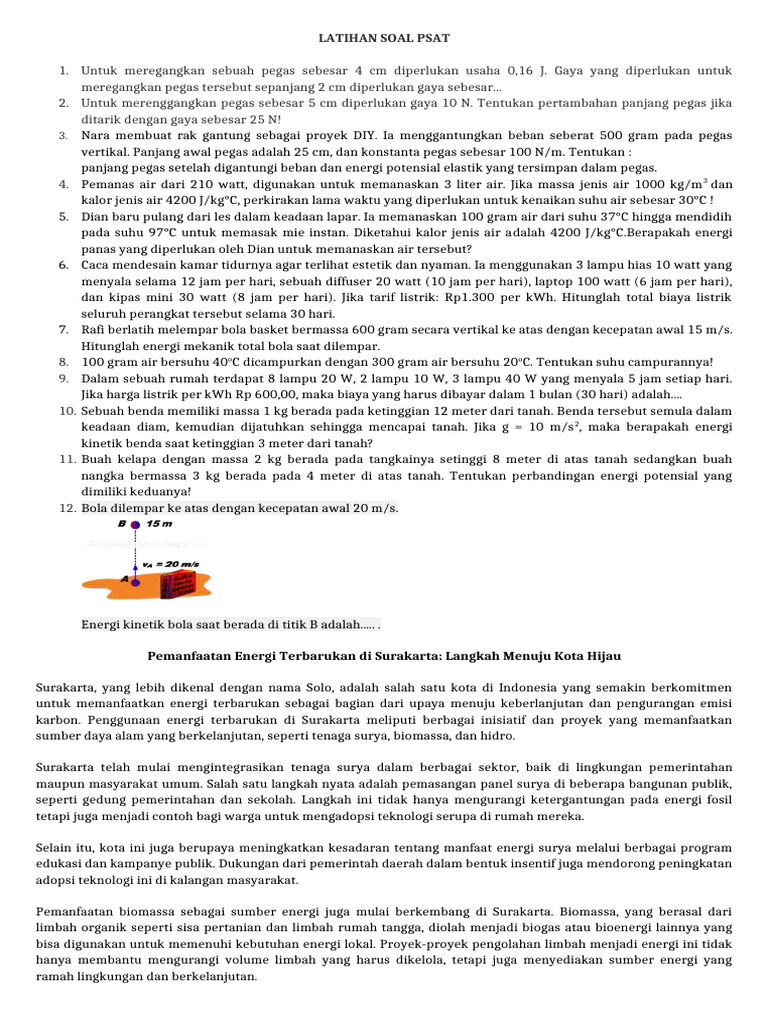 Latihan soal ASAT | PDF