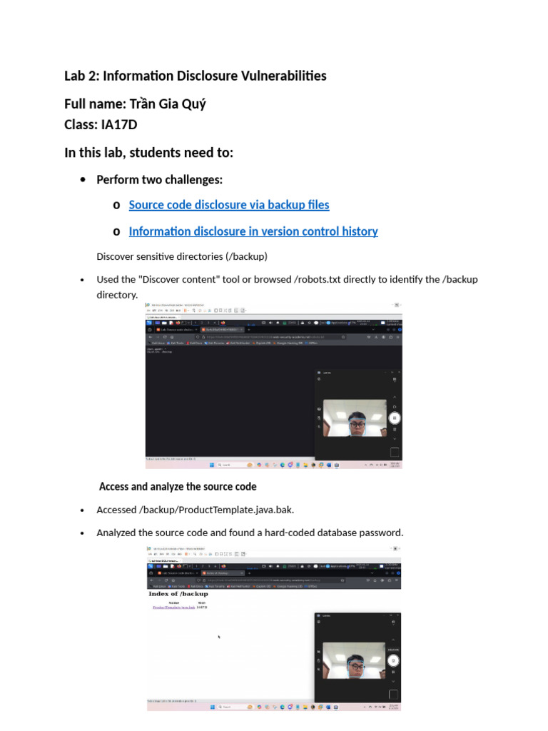 Ia17d Da170010 Trangiaquy Lab02 | PDF
