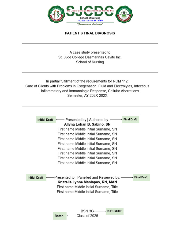 SJCDC-SON_-OFFICIAL-CASE-STUDY-FORMAT (2) (2) | PDF | Clinical Medicine ...