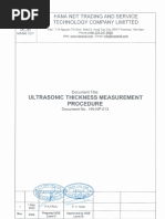 Ultrasonic Thickness Measurement Guide | PDF | Ultrasound | Calibration
