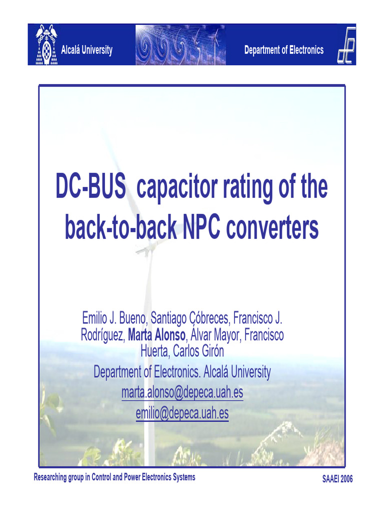 DC-Bus Capacitor Ratings for NPC Converters | PDF | Power Electronics ...