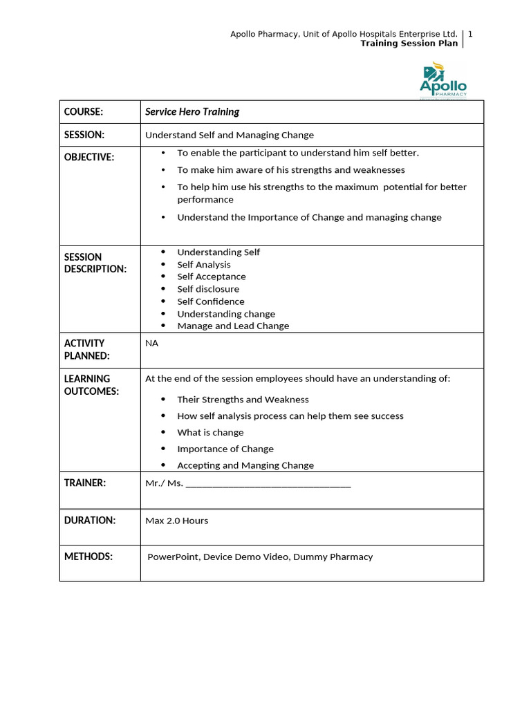 SOFT SKILLS Session Plan | PDF | Learning | Empathy