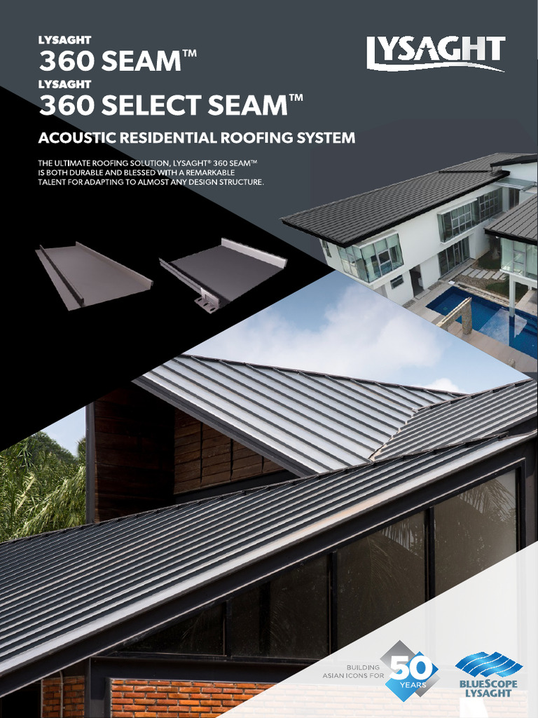 Brochure - LYSAGHT 360 Seam Architectural Residential Solutions | PDF