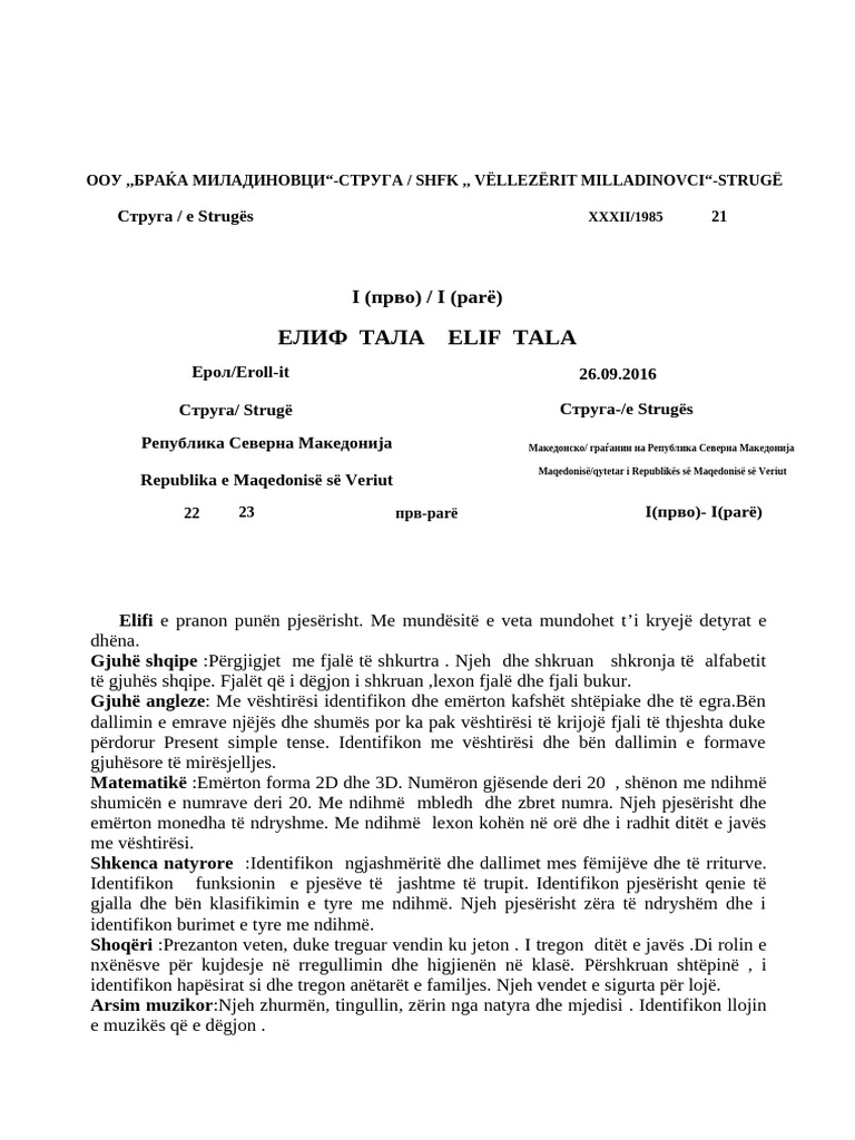 Elif Deftese | PDF