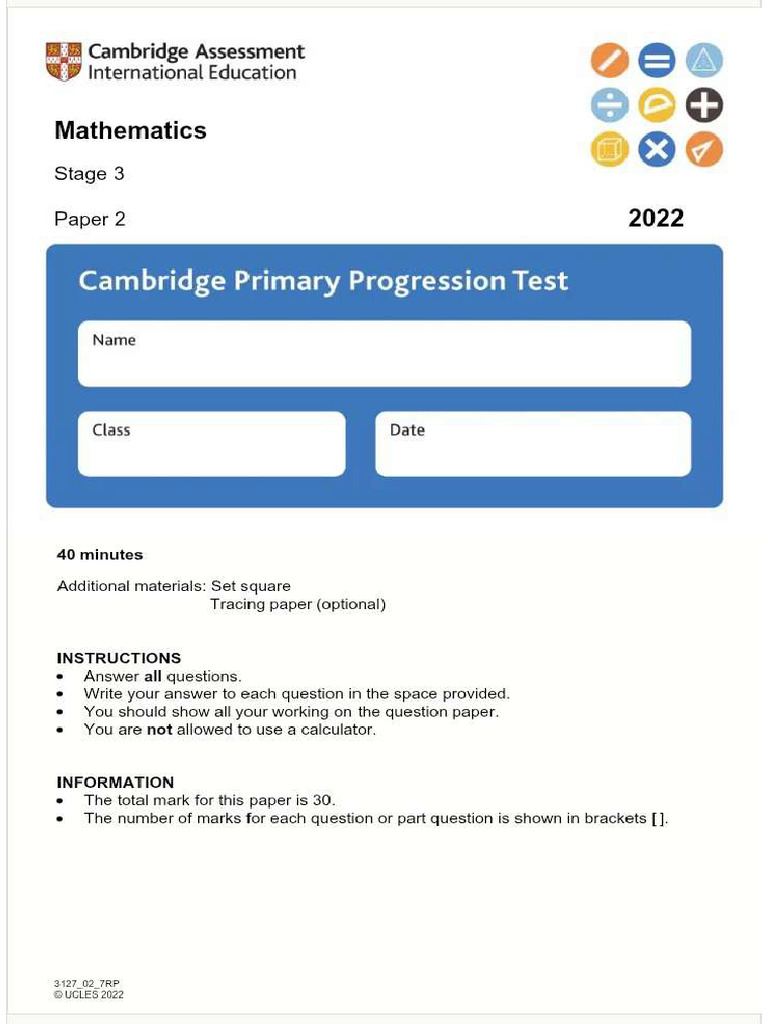 Maths Paper 2 2022 | PDF