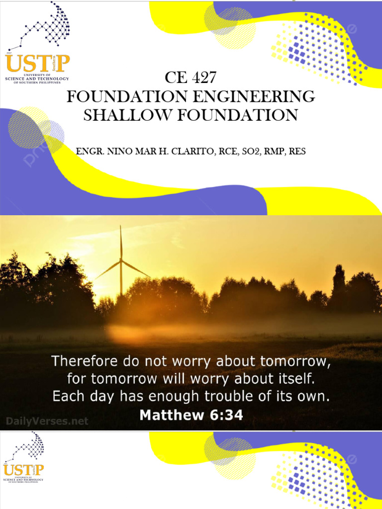 Shallow Foundation Engineering Guide | PDF | Geotechnical Engineering ...