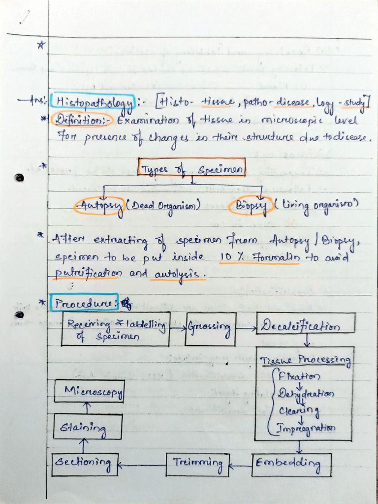 Histopathology Tissue Processing | PDF | Histology | Microscopy