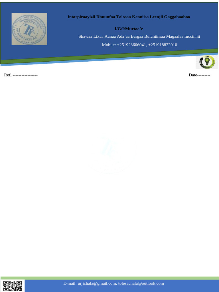 Letter Headers - Tolesa@enchine | PDF