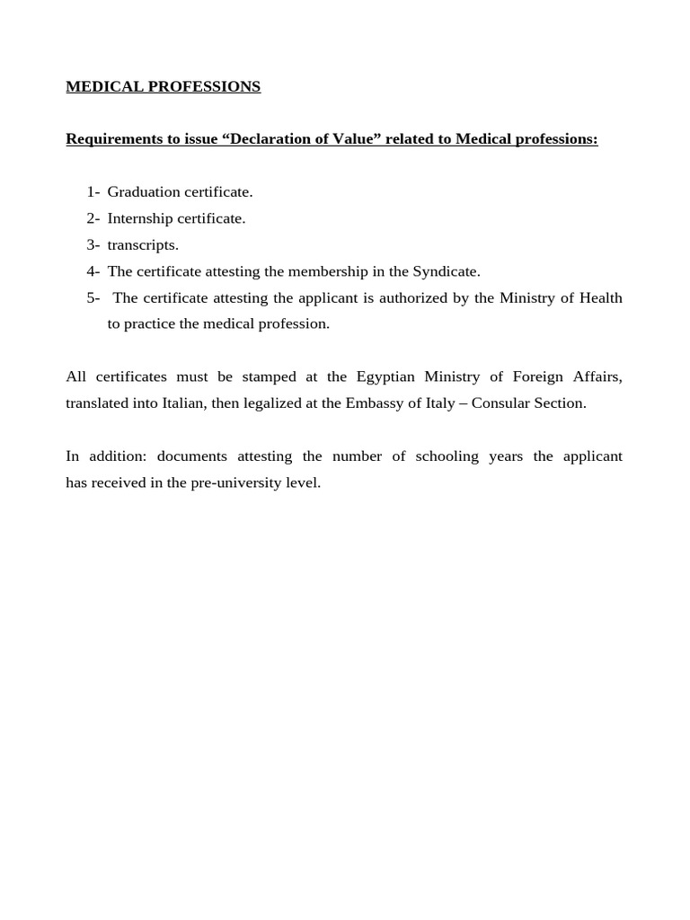 Medical Professions | PDF