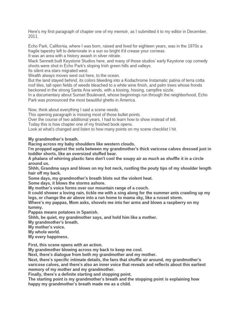 Examples of Effective Scenes | PDF