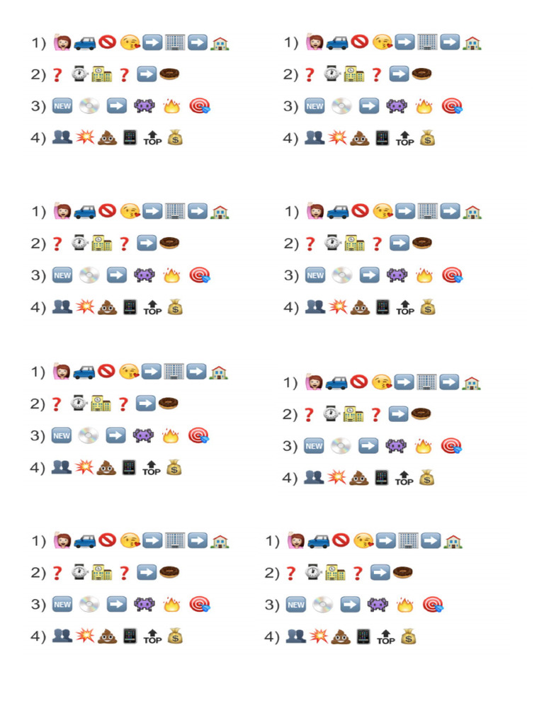 Emoji Sentences | PDF