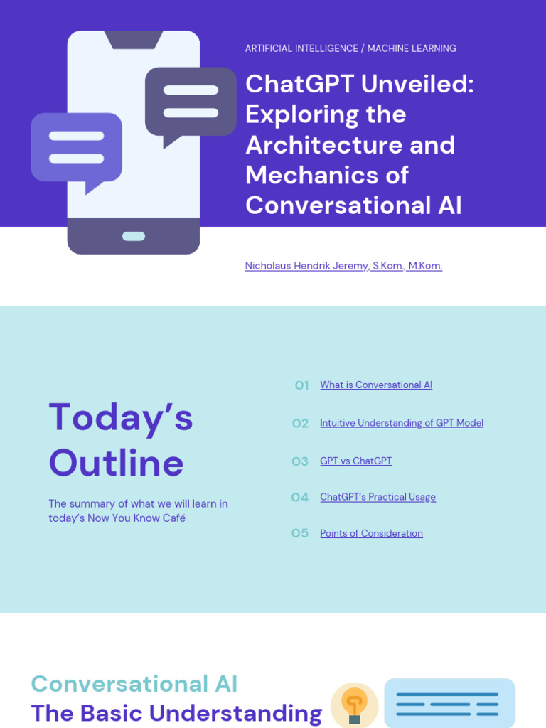 NYKC ChatGPT Unveiled Exploring The Architecture and Mechanics of Conversational AI PPT Material ...