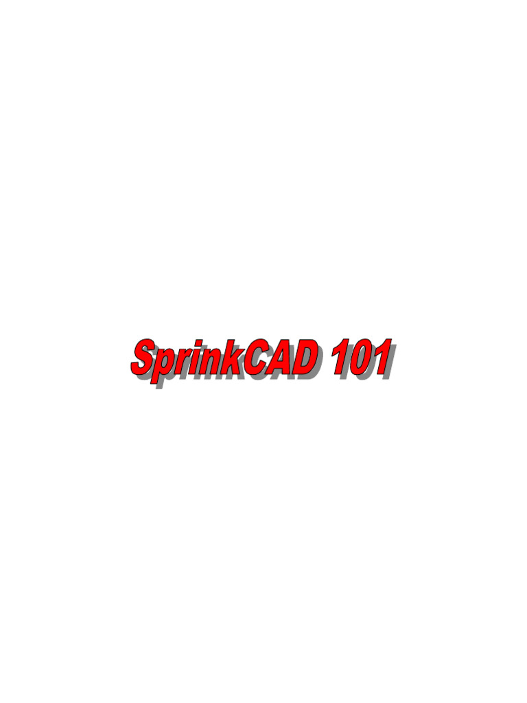 SprinkCAD 101 Guía de Est V3.5 18-6-Metrico | PDF | Archivo de ...