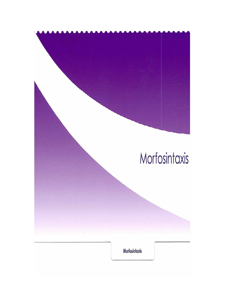 Morfosintaxis | PDF