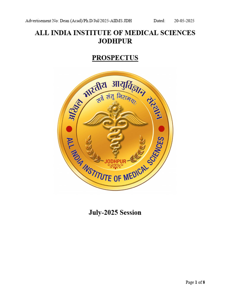 Prospectus PHD | PDF | Doctor Of Medicine | Doctor Of Philosophy